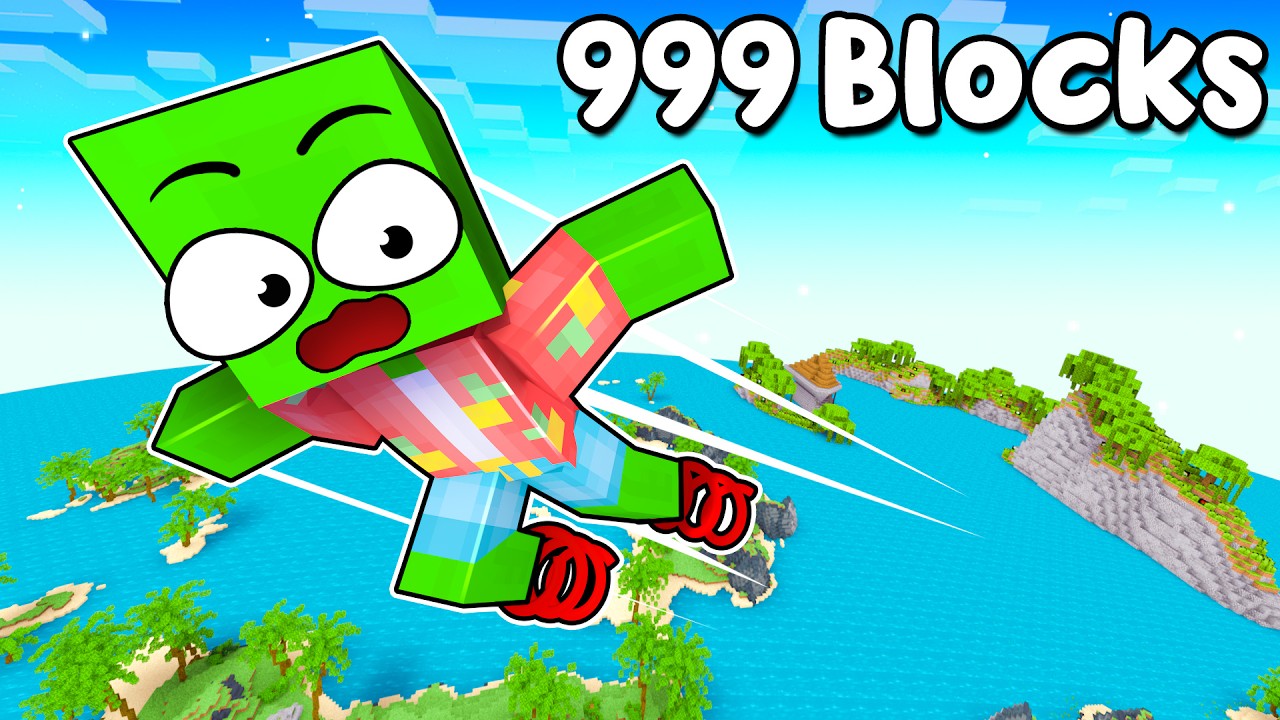 Minecraft But Every Jump Is 1000 Blocks! - YouTube
