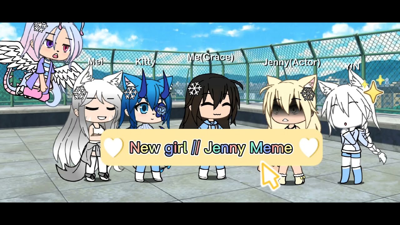 New girl // Jenny meme // Gacha life - YouTube
