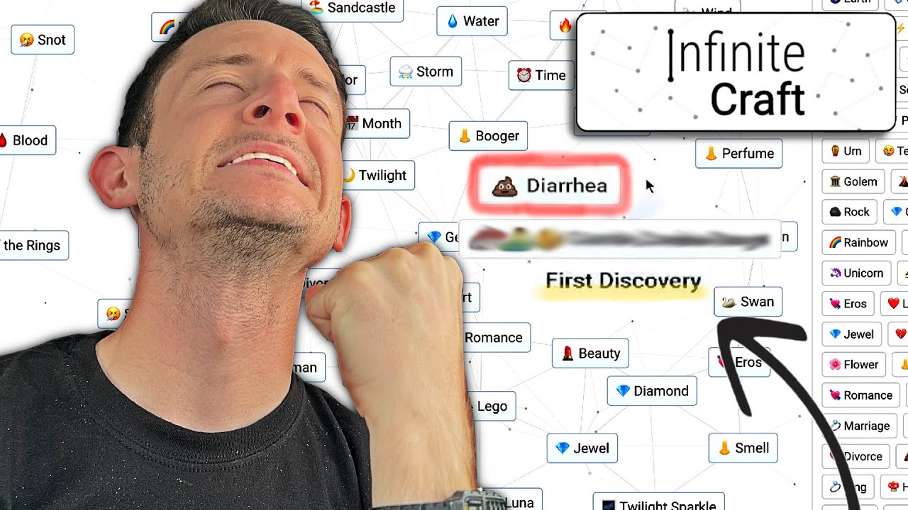 Infinite Craft Challenge | Finding 1st Discoveries & Words - YouTube