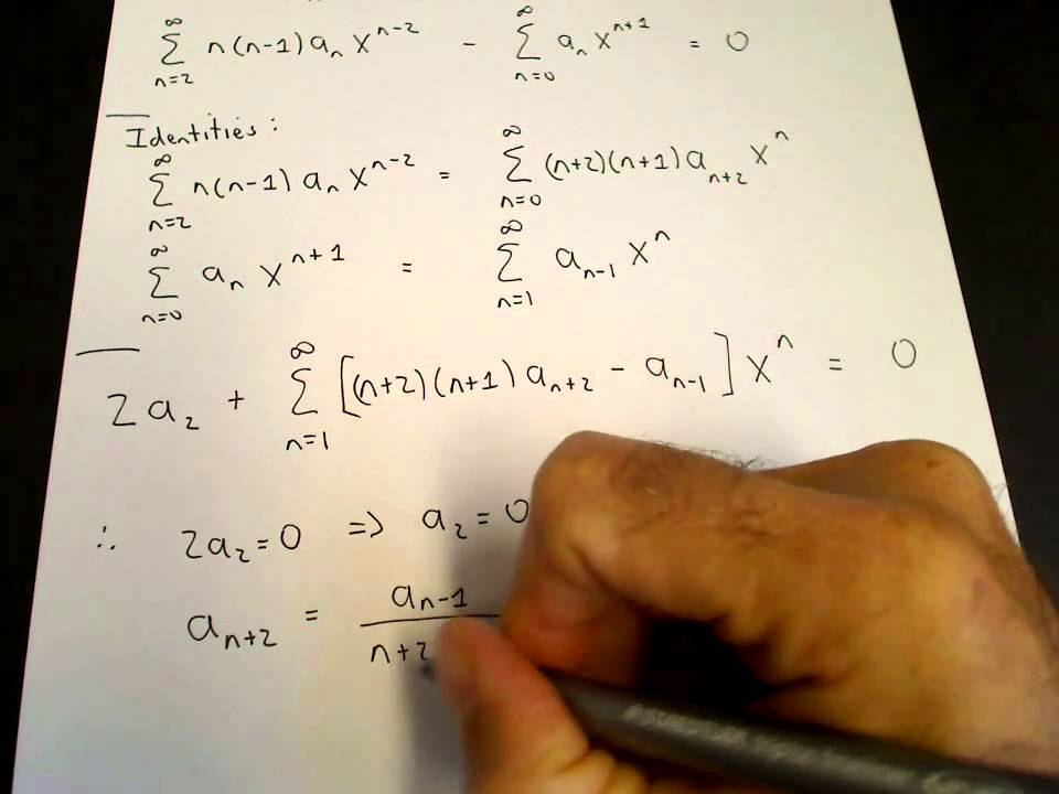 Series solution of ode: Airy's equation - YouTube