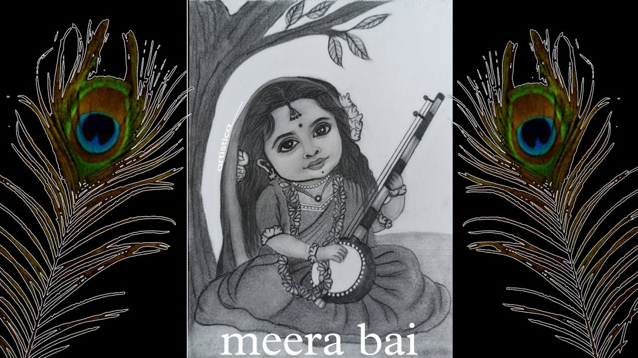 sketch of meera bai (timelapse video) - YouTube