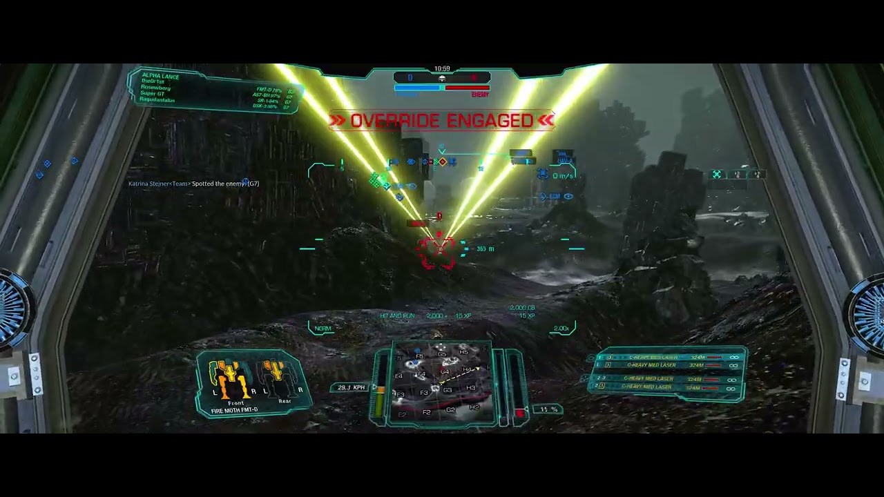MWO Quickplay | Fire Moth - D | We Really Had To Work For This One ...