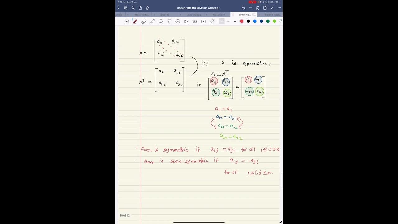 Introduction Lecture 2 of Matrix theory of the Linear Algebra course - YouTube