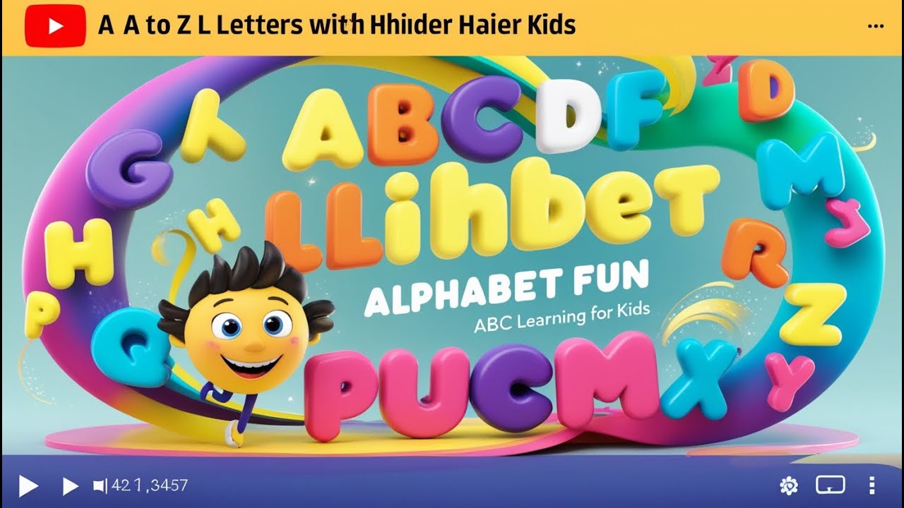 A to Z Alphabet Fun Poem | Learn Letters with Haider Kids | ABC ...
