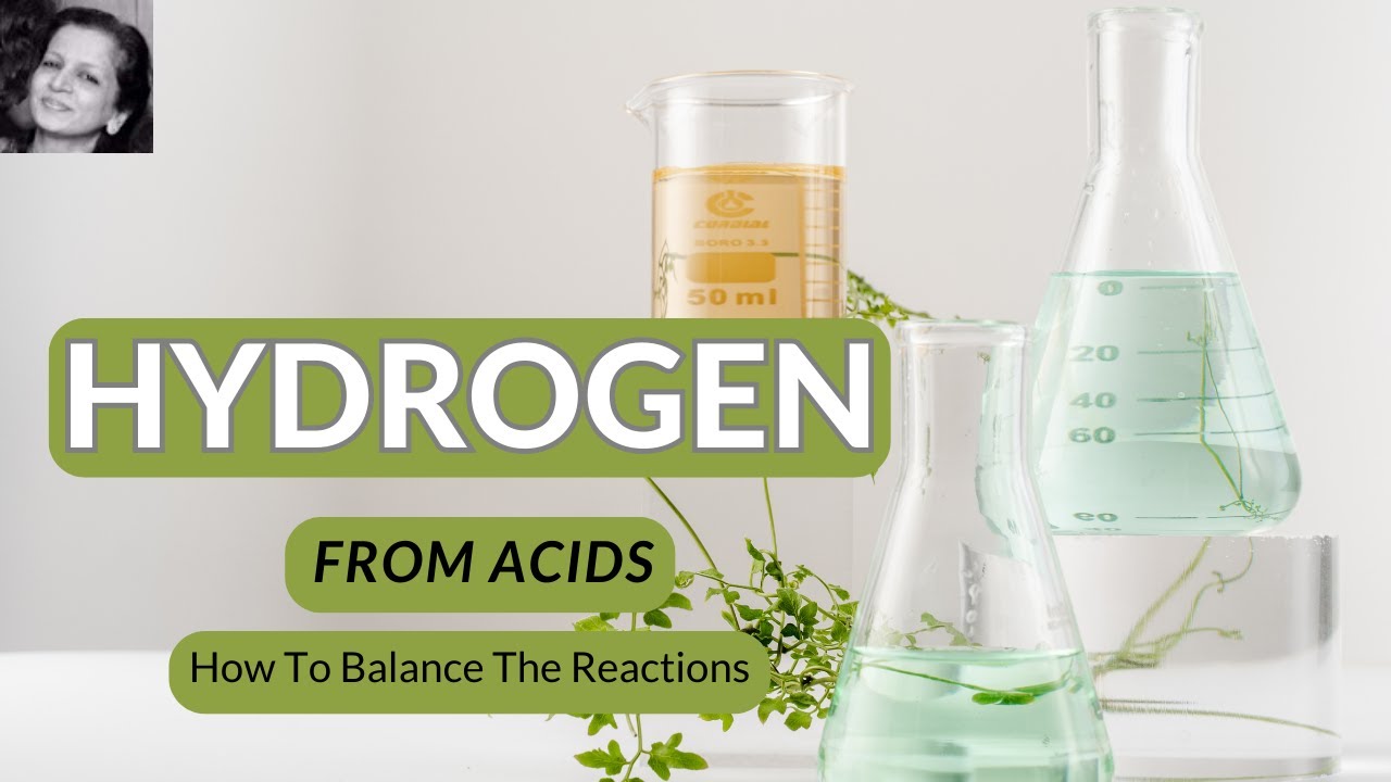 How To Produce Hydrogen From Acids || Reactions with metal + acid gives ...