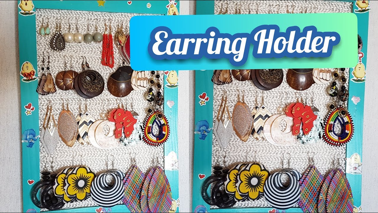 DIY OHRRINGHALTER ||| Earring Holder - YouTube