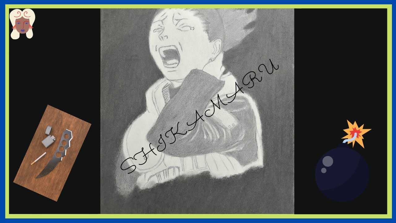 HOW TO DRAW NARA SHIKAMARU Speed drawing - YouTube