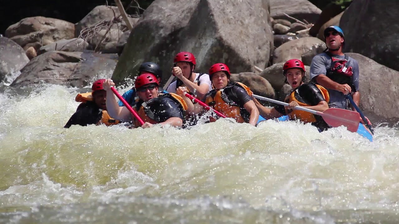 Whitewater Rafting Action by the Monroe Bridge on the Deerfield River ...