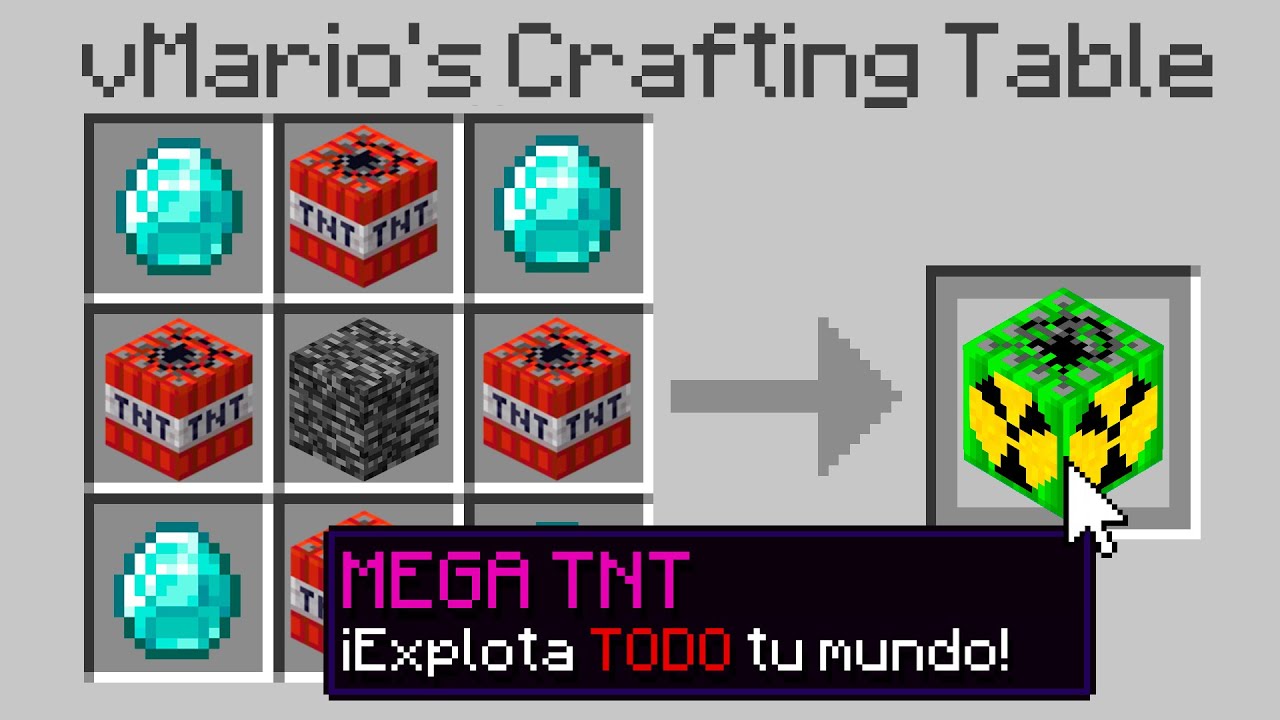 ESTAS son las TNT más POTENTES de TODO MINECRAFT - YouTube
