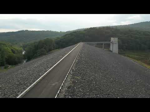 One Shot Flight of Knightville Dam, Huntington MA, DJI Mini 3 Pro - YouTube