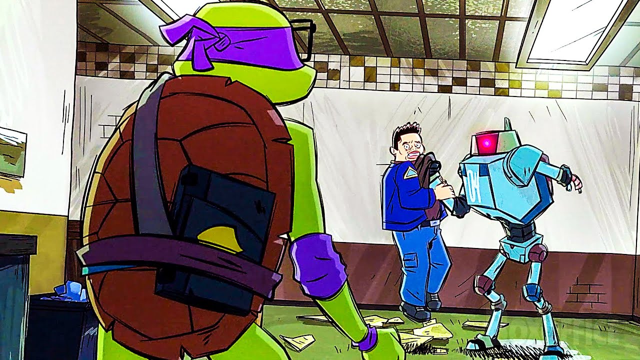 Donatello fights the evil subway robot | Tales of the Teenage Mutant ...