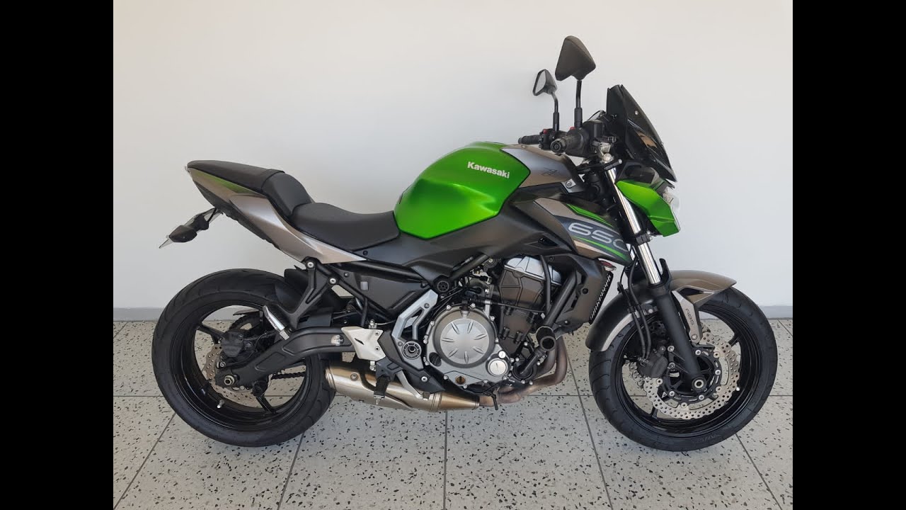 2019 KAWASAKI Z650 ABS, 19 400KMS, Green/Grey - YouTube