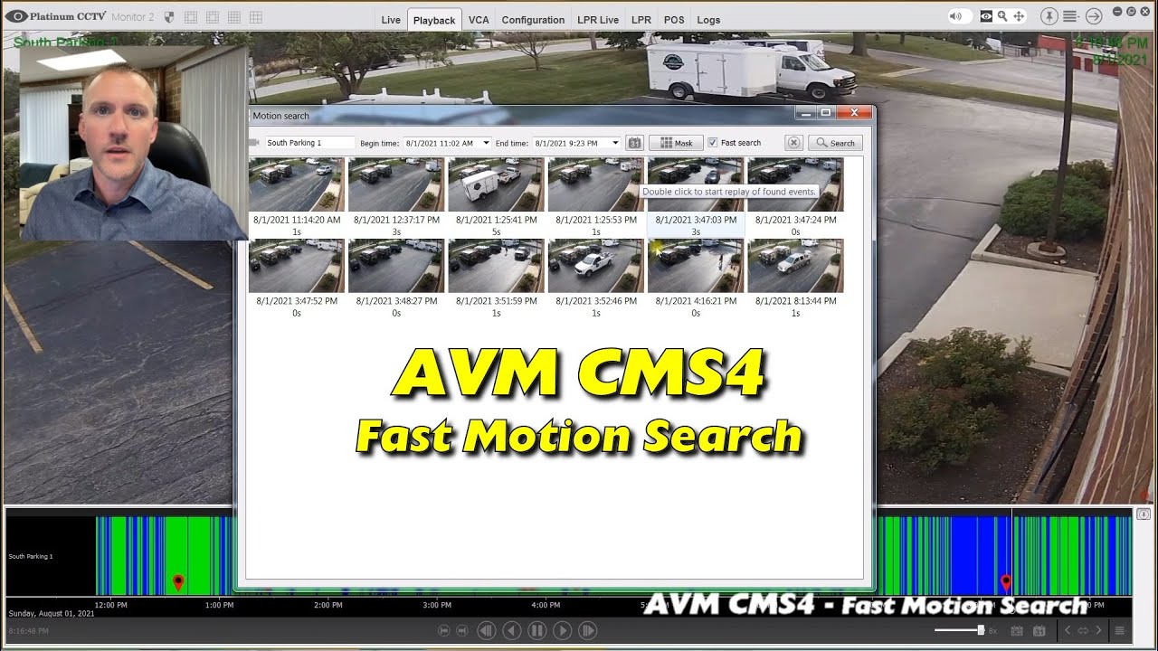 AVM CMS4 - Fast Motion Search for Security Cameras - Find people and ...