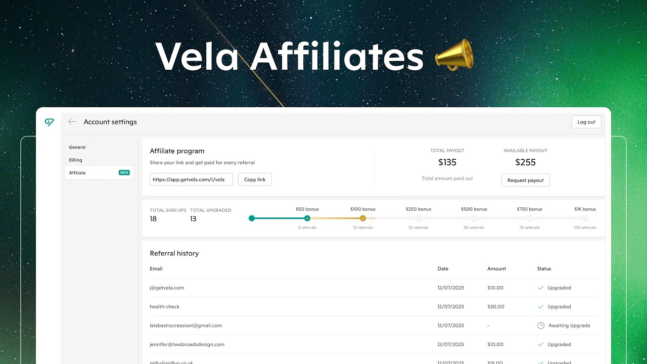 Vela Affiliates Program Overview - YouTube
