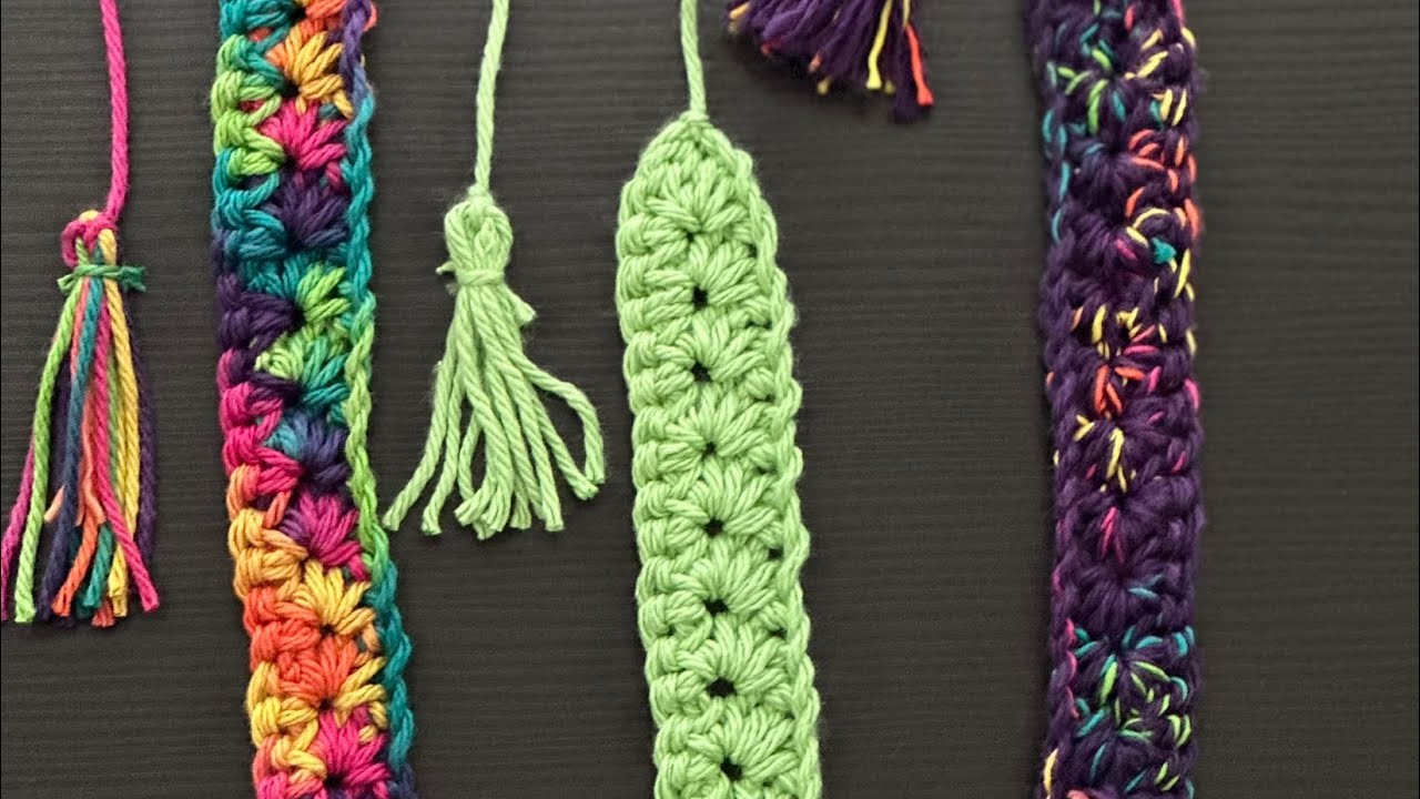 Crochet Bookmark in Tamil/தமிழ் | Easy/Free Pattern | Beginners Project ...
