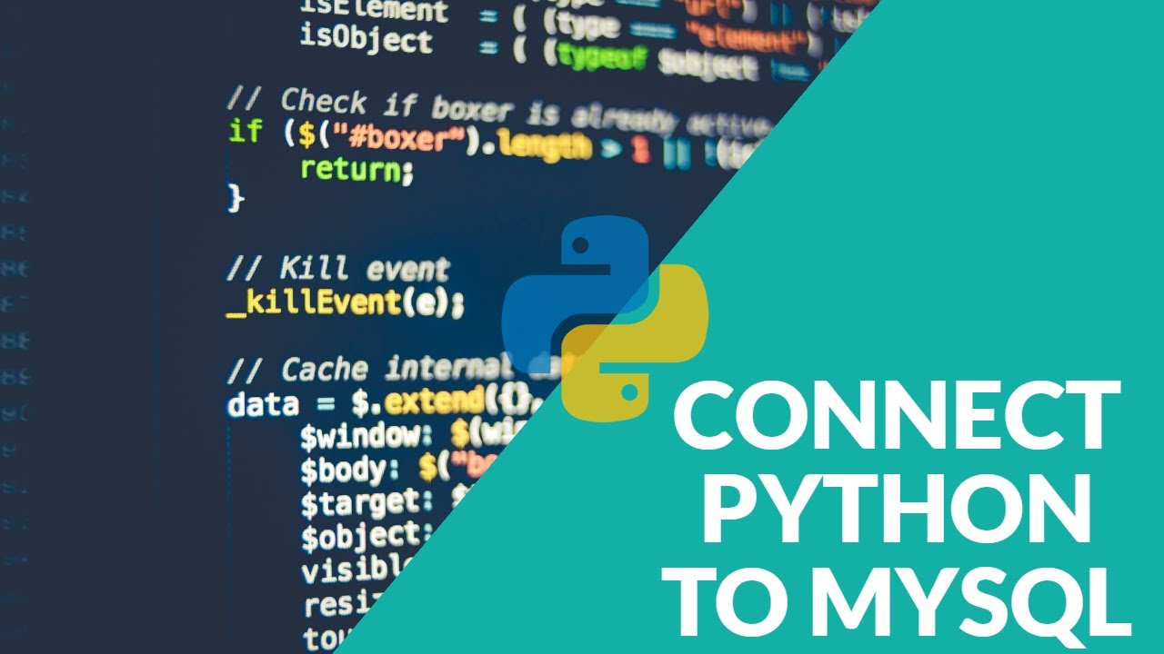 Connecting Mysql Database To Python Using Mysql Connector Youtube 6808