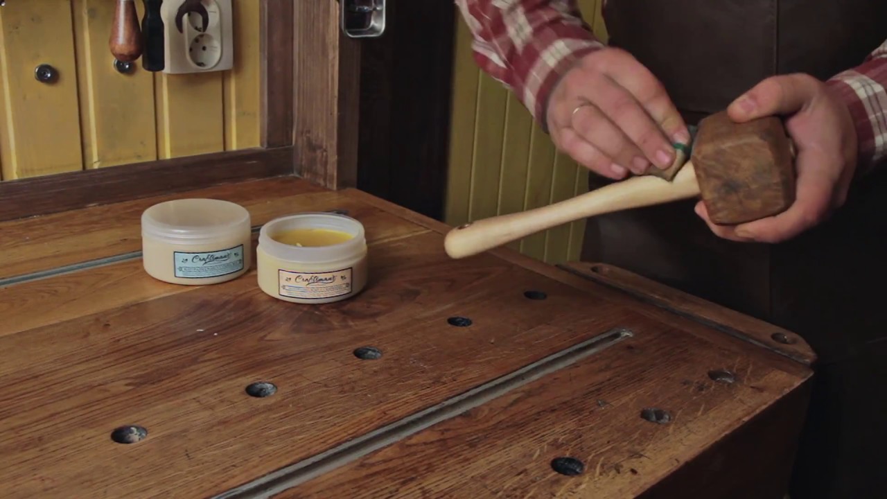 Craftsman wood finishes 02 Cleaning a mallet - YouTube