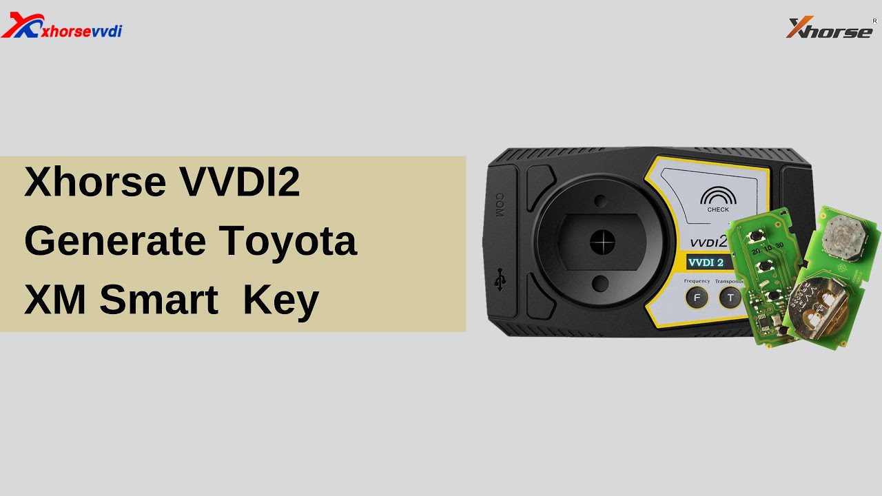 How to use Xhorse VVDI2 generate Toyota XM remote -Xhorsevvdi - YouTube