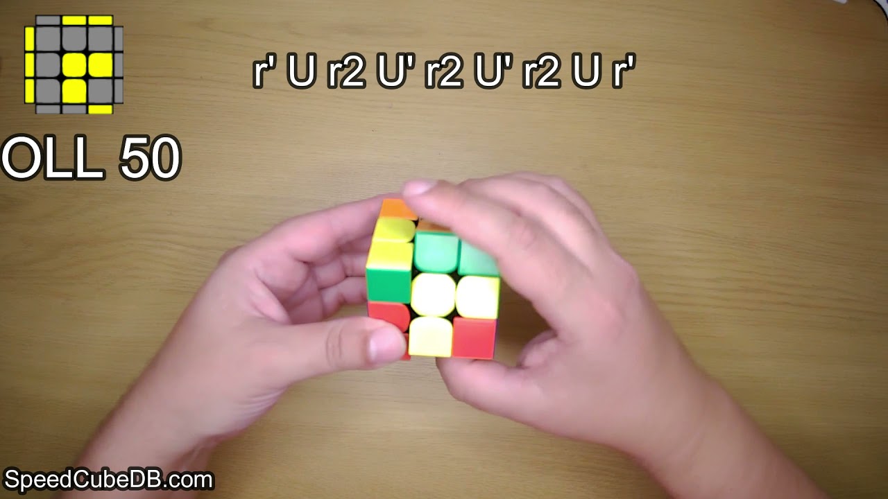 OLL Algorithms - OLL 50 - YouTube