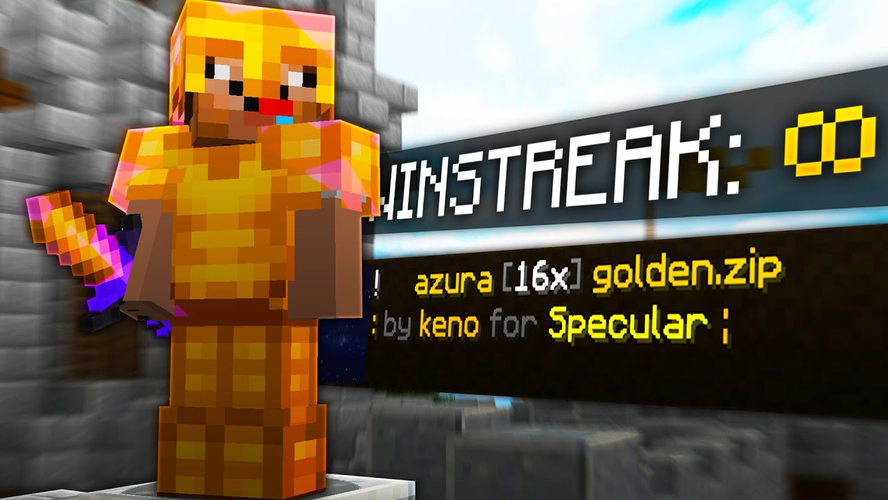 Azura 16x Golden (Sweating skywars until I lose) - YouTube