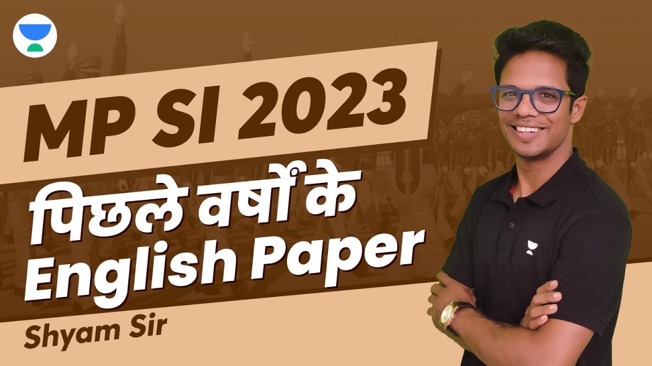 MP SI Previous Year Question Papers | MPSI 2023 | MP Police SI English ...