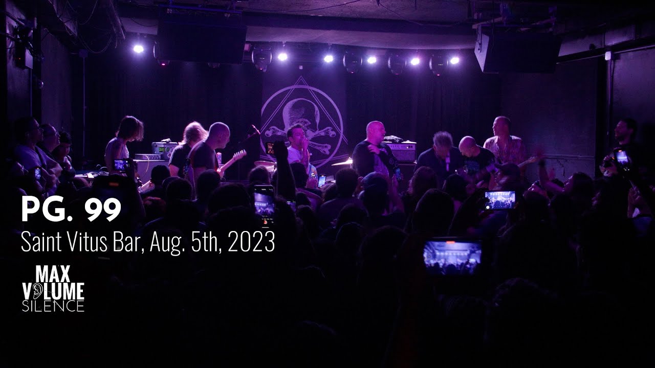 PG. 99 live at Saint Vitus Bar, Aug. 5th, 2023 (FULL SET) - YouTube