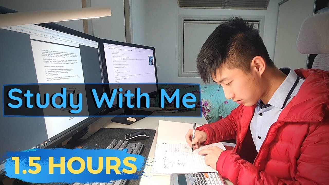 Study With Me | Sitting a Live UNIVERSITY ONLINE EXAM (1.5 hours) | No ...