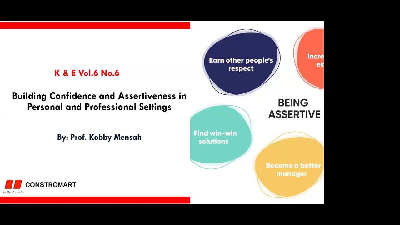Building Confidence and Assertiveness in Personal and Professional ...