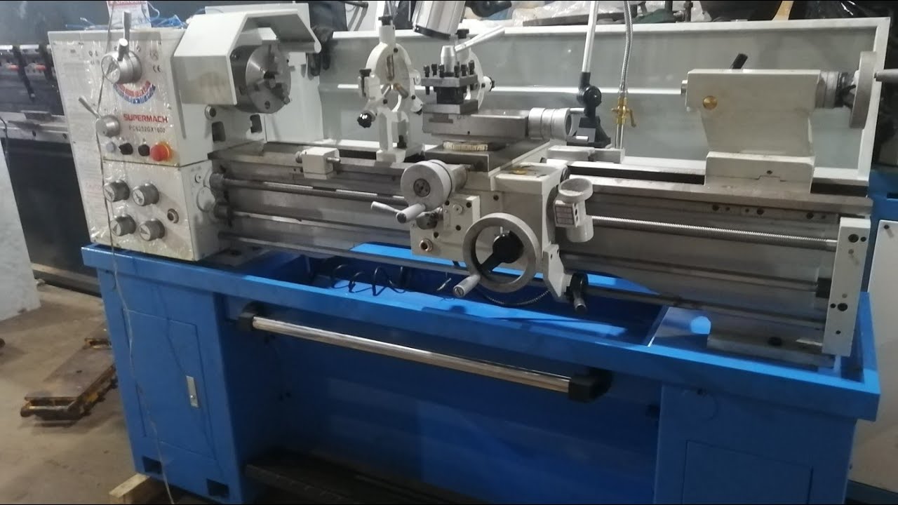 Supermach Lathe Machine/PC6232Gx1000 - YouTube