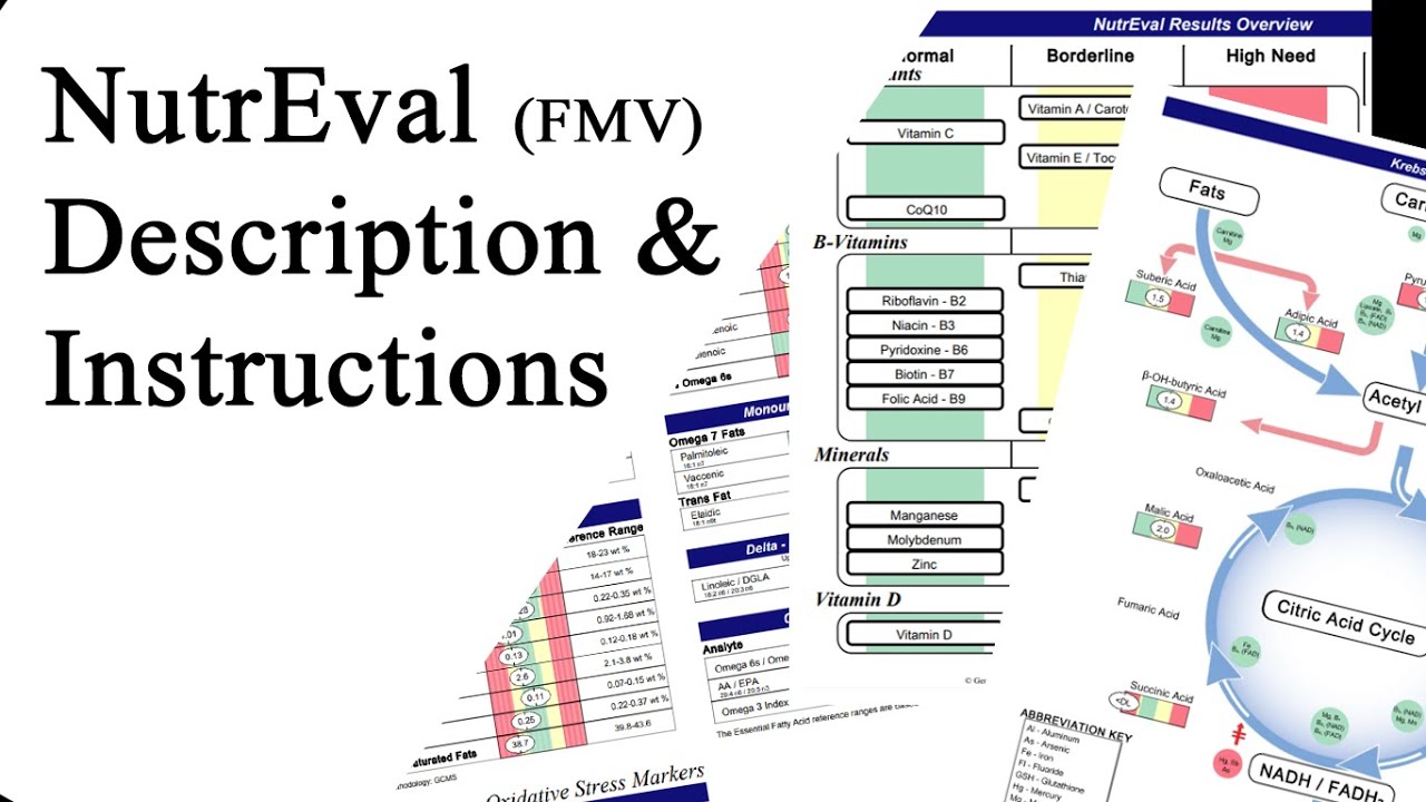 NutrEval (FMV) Prep instructions and Explanation - YouTube