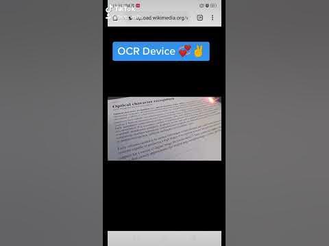 Optical character recognition device (OCR) , what is use of OCR - YouTube