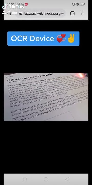 Optical character recognition device (OCR) , what is use of OCR - YouTube
