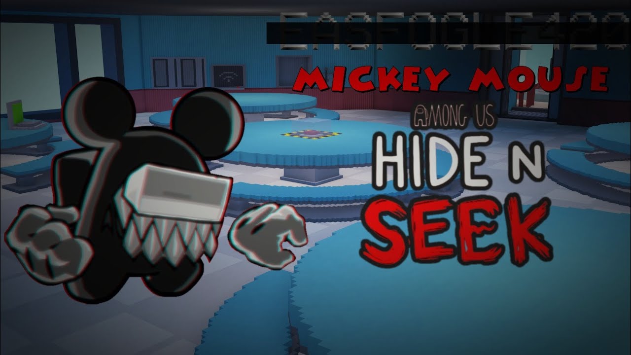 Mickey Mouse Among Us Hide N Seek Round - YouTube