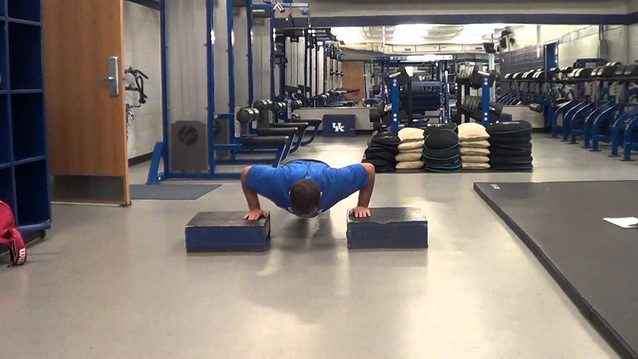 Deficit Push Up Hold - YouTube