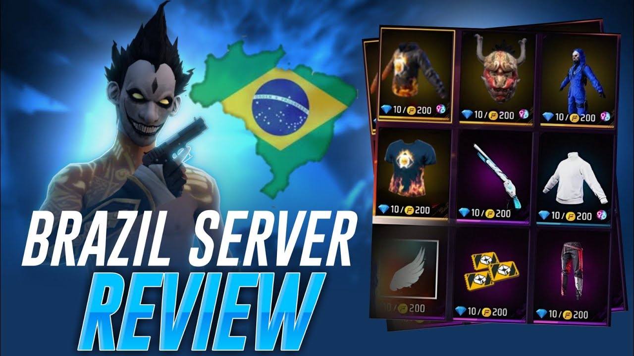 FREE FIRE BRAZIL SERVER 🇧🇷 IN 2024 | FREE FIRE BEST SERVER | GARENA ...