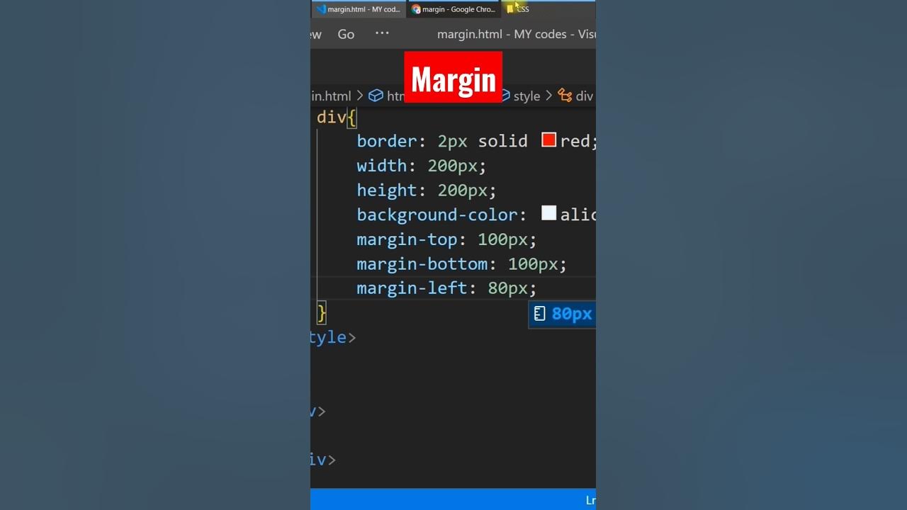 Css Margin Viral Apnacollegeofficial Htmlinhindi Codewithharry Shorts Short Shortvideos