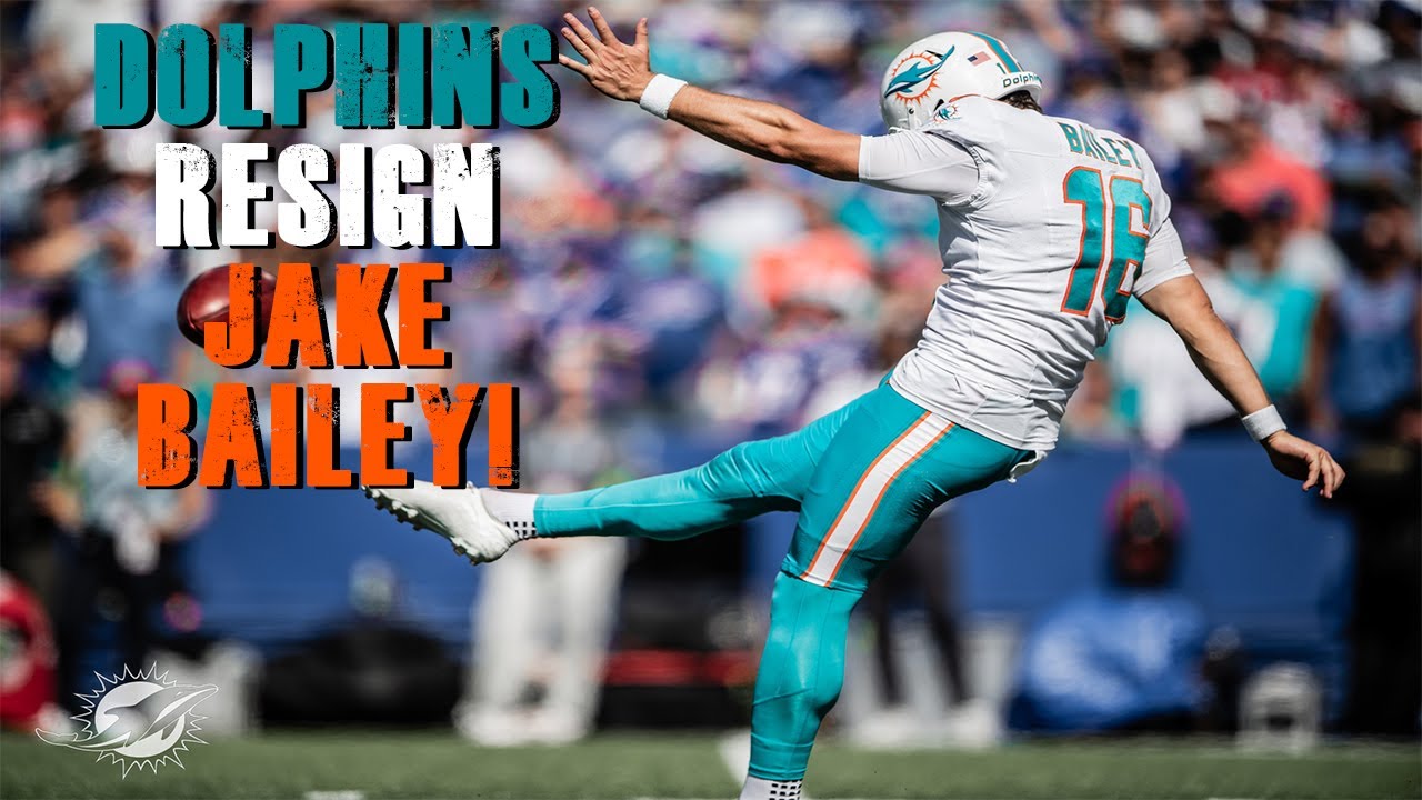 The Miami Dolphins Resign Jake Bailey.......Why?! - YouTube