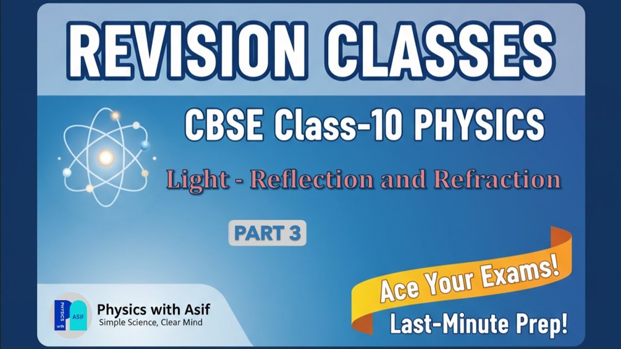 CBSE Class 10 Physics | Light – Reflection and Refraction | Revision ...