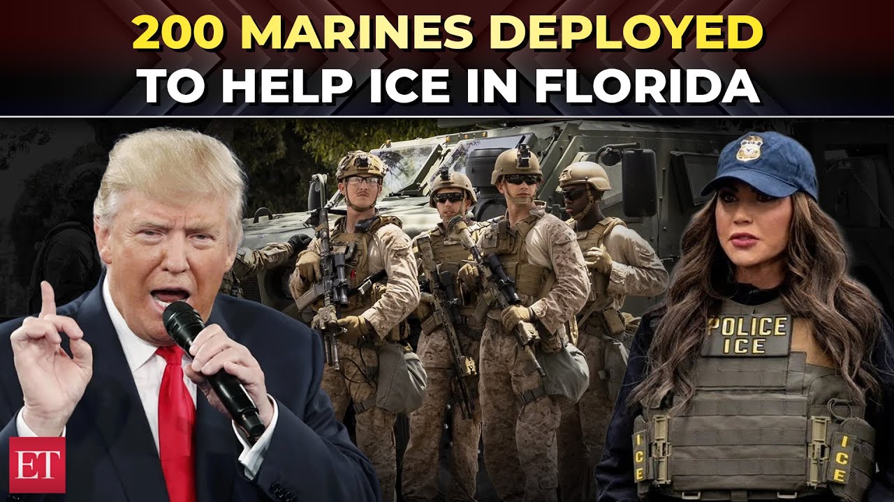 US immigration crackdown | Trump sends Marines to help ICE in Florida ...