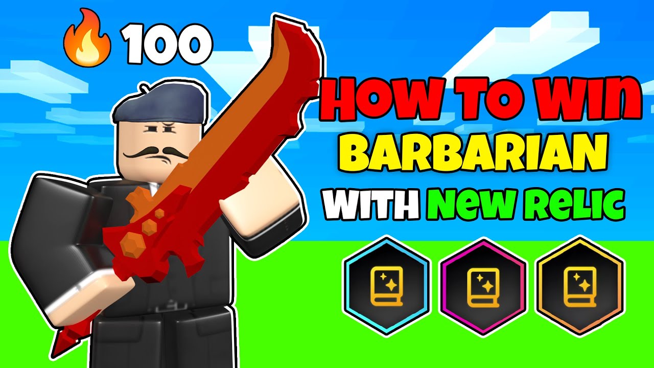 How To Win Every Match as Barbarian With New Relic (Roblox Bedwars ...