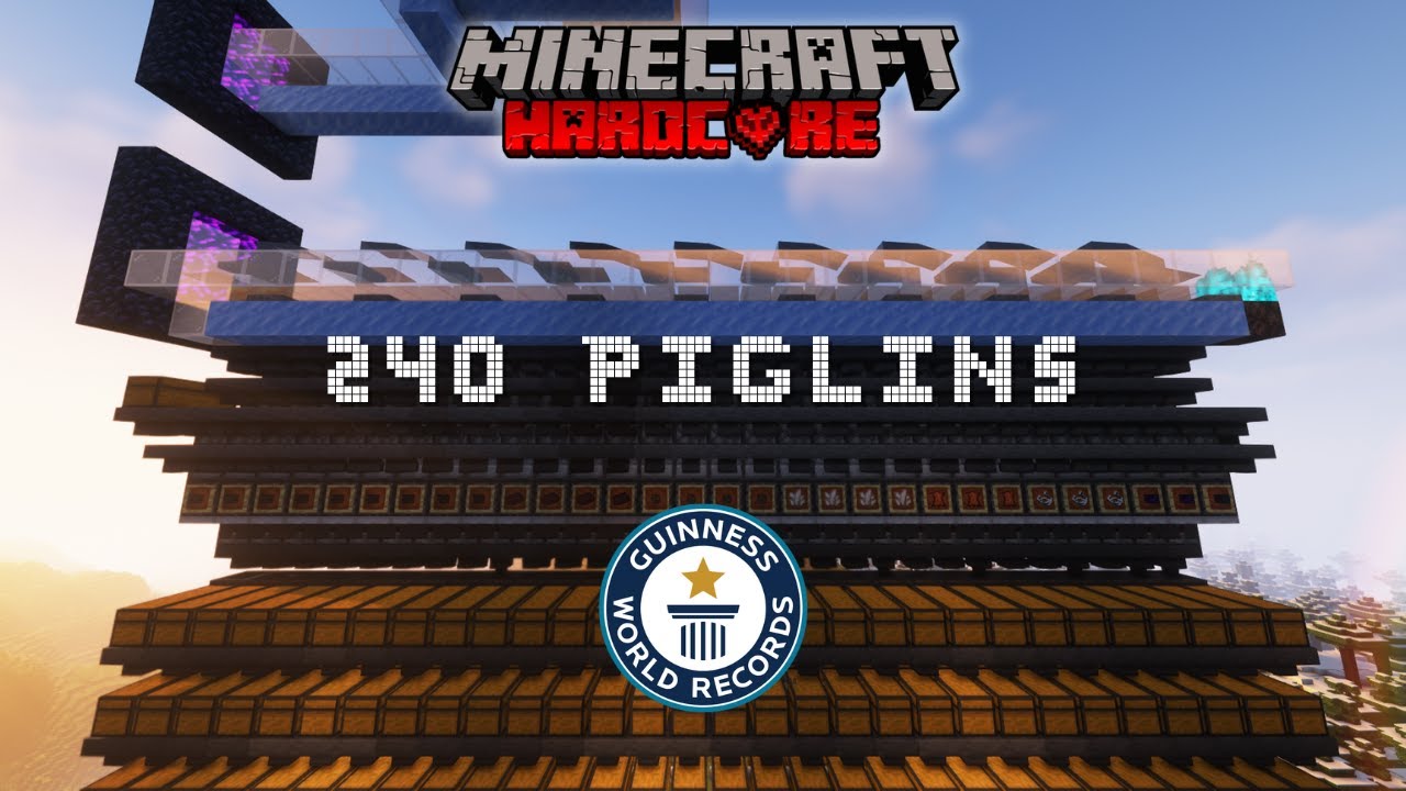 Fastest Bartering Farm Ever Built in Hardcore Minecraft [Episode 5 ...