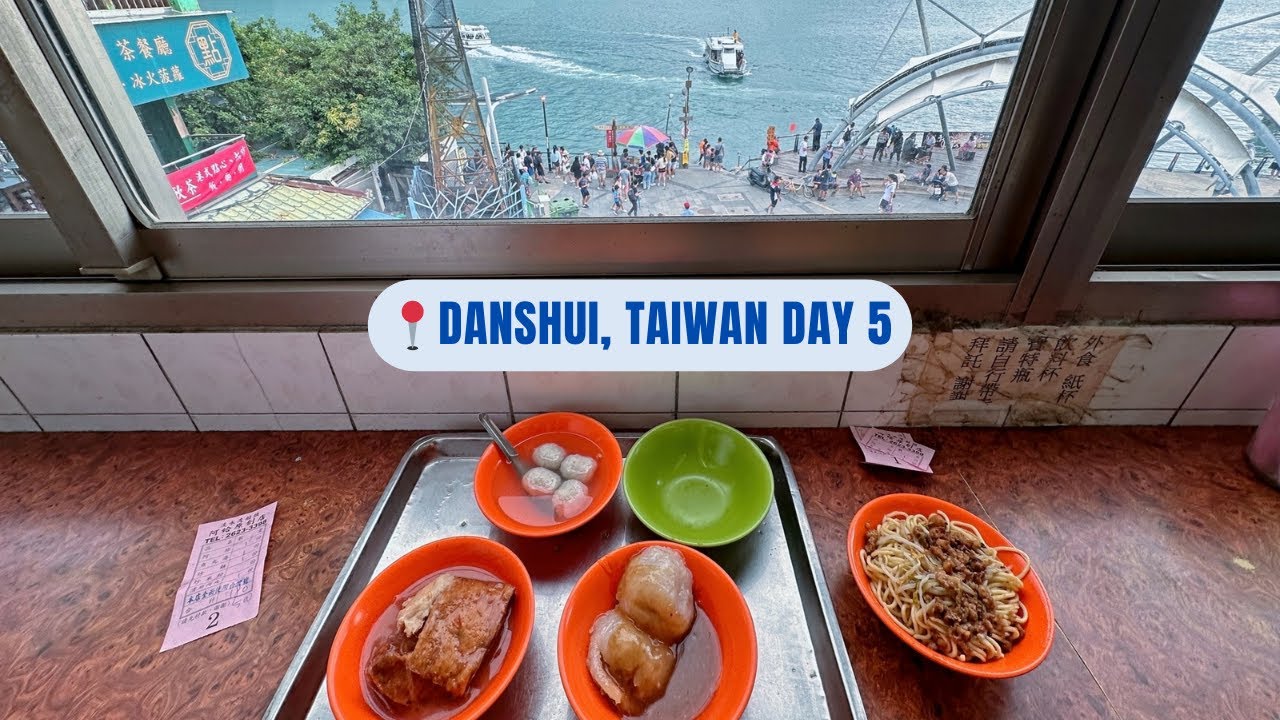 Taiwan Vlog: Danshui / Tamsui Old Street 淡水老街 (Cafe Hopping , Ah Gei ...