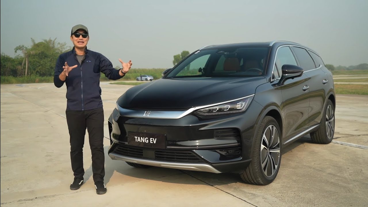 รีวิว BYD TANG (ถัง) รถ SUV ไฟฟ้า แบตลิเธียม 108.8 kWh มอเตอร์คู่ 509 แรงม้า - YouTube