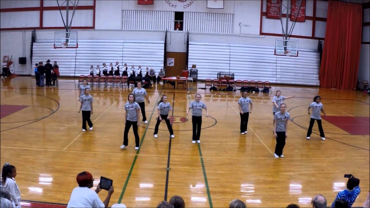bay city handy middle school pom pons 2014-2015 - YouTube