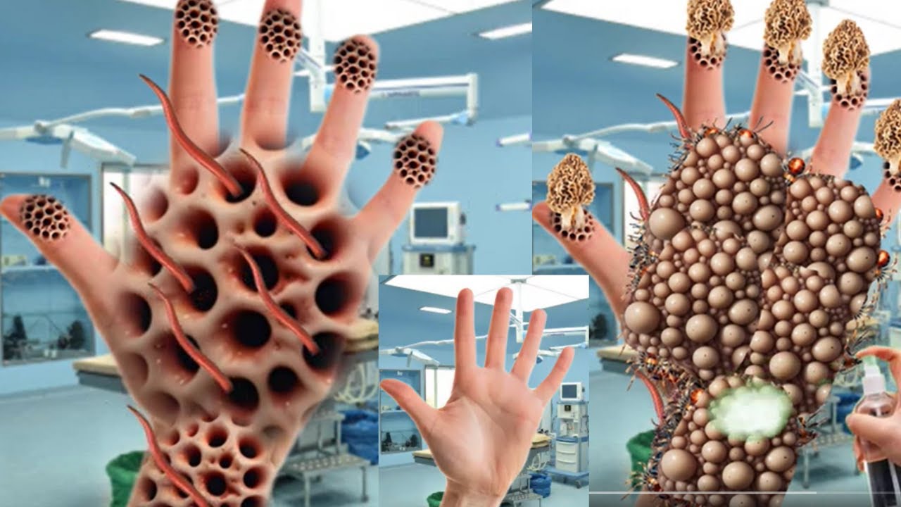 Asmr treatment hand | animation 2d severely injured treatment,hand ...