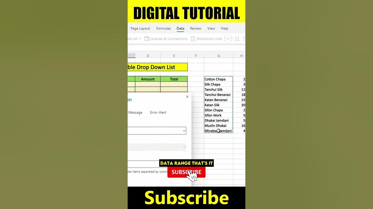 Excel Pro Tip: How to Create a Searchable Drop-Down List Like a Pro @digitaltutorial425 #excel ...
