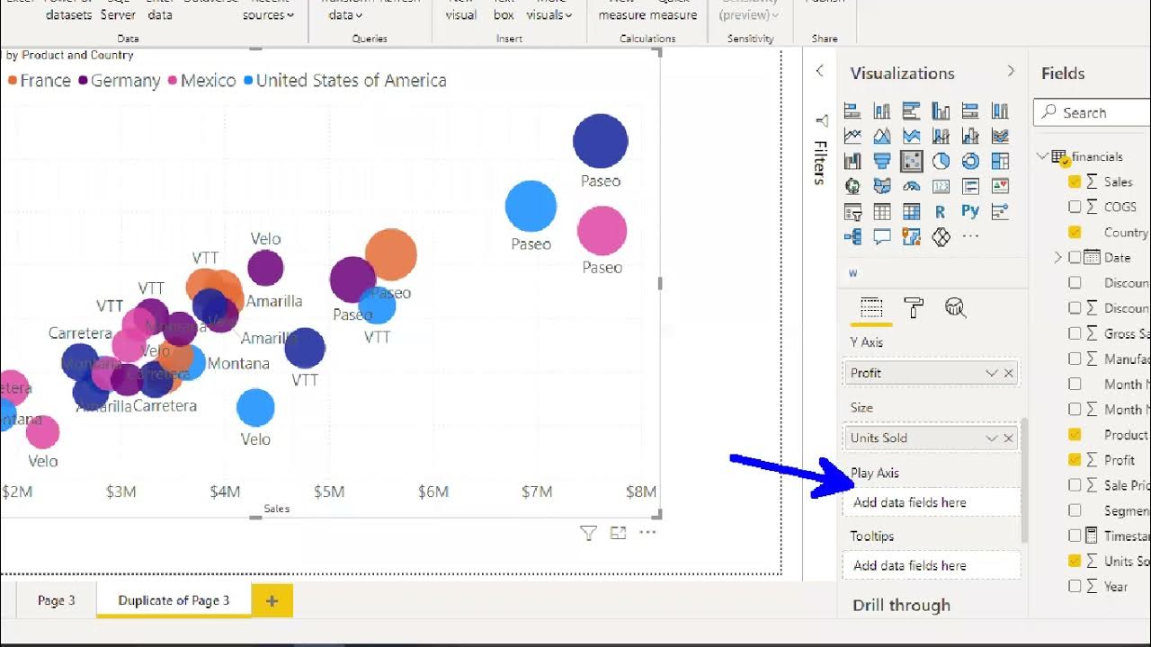 Power View Telugu Tutorial || Scatter Chart|| Card on Number , Text and ...