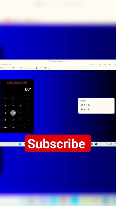 Calculator Using Html Css Javascript With History Tab Html Css Javascript Nodejs