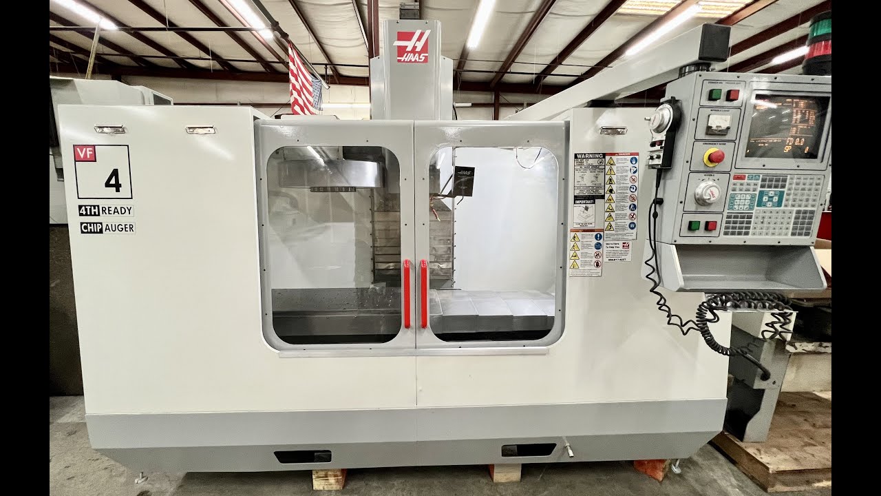 CNC Machines - 2000 Haas VF4 APC #6703 - YouTube
