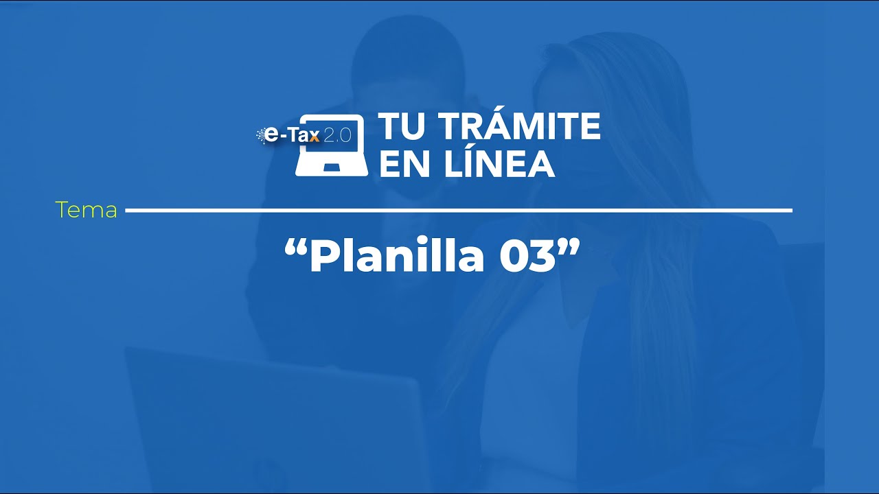 Tu Trámite en Línea: Planilla 03 - YouTube